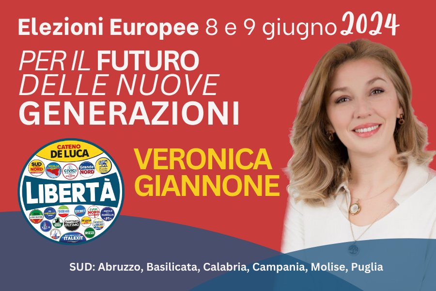 Veronica Giannone, candidata Lista Libertà per il Meridione - VITA